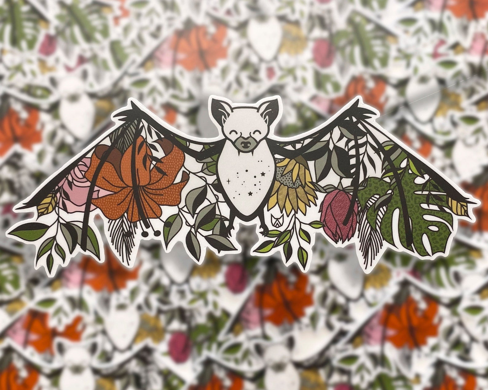 Bat Moonlight Pollinator Sticker – Nightshade Botanicals